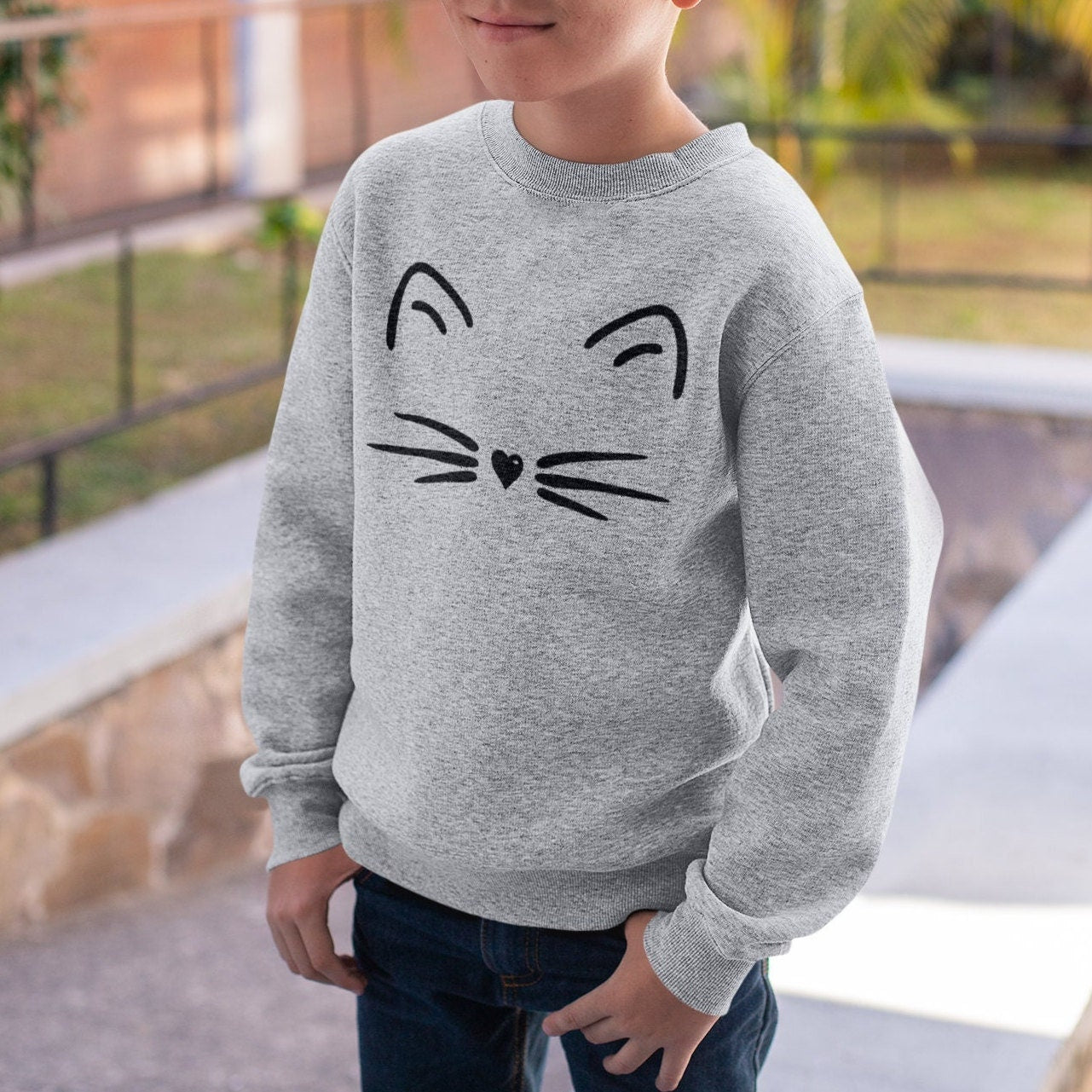 Kids Cat Ears Sweater – Caring For Cats USA